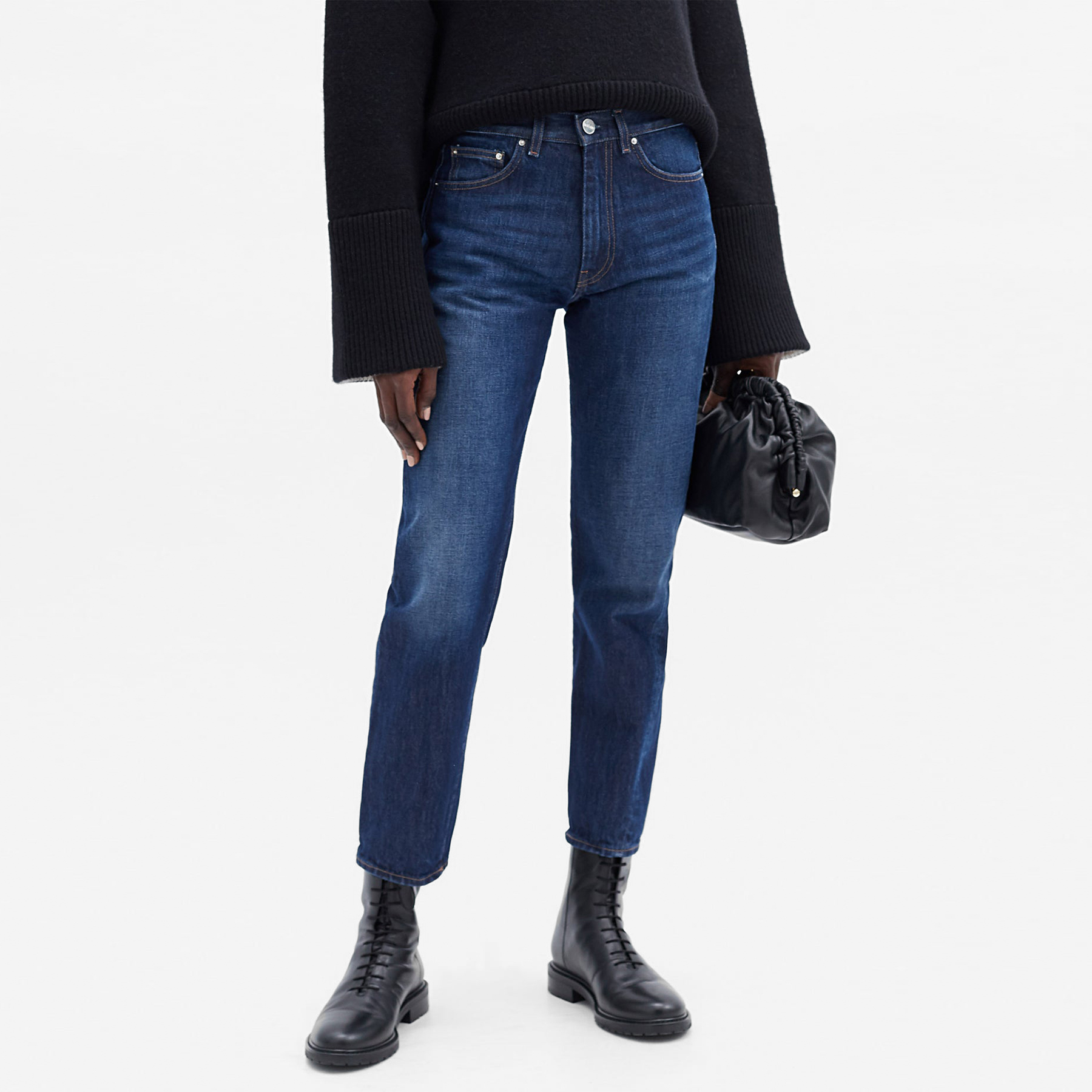 Totême Twisted Seam Denim Jeans | Softer Volumes