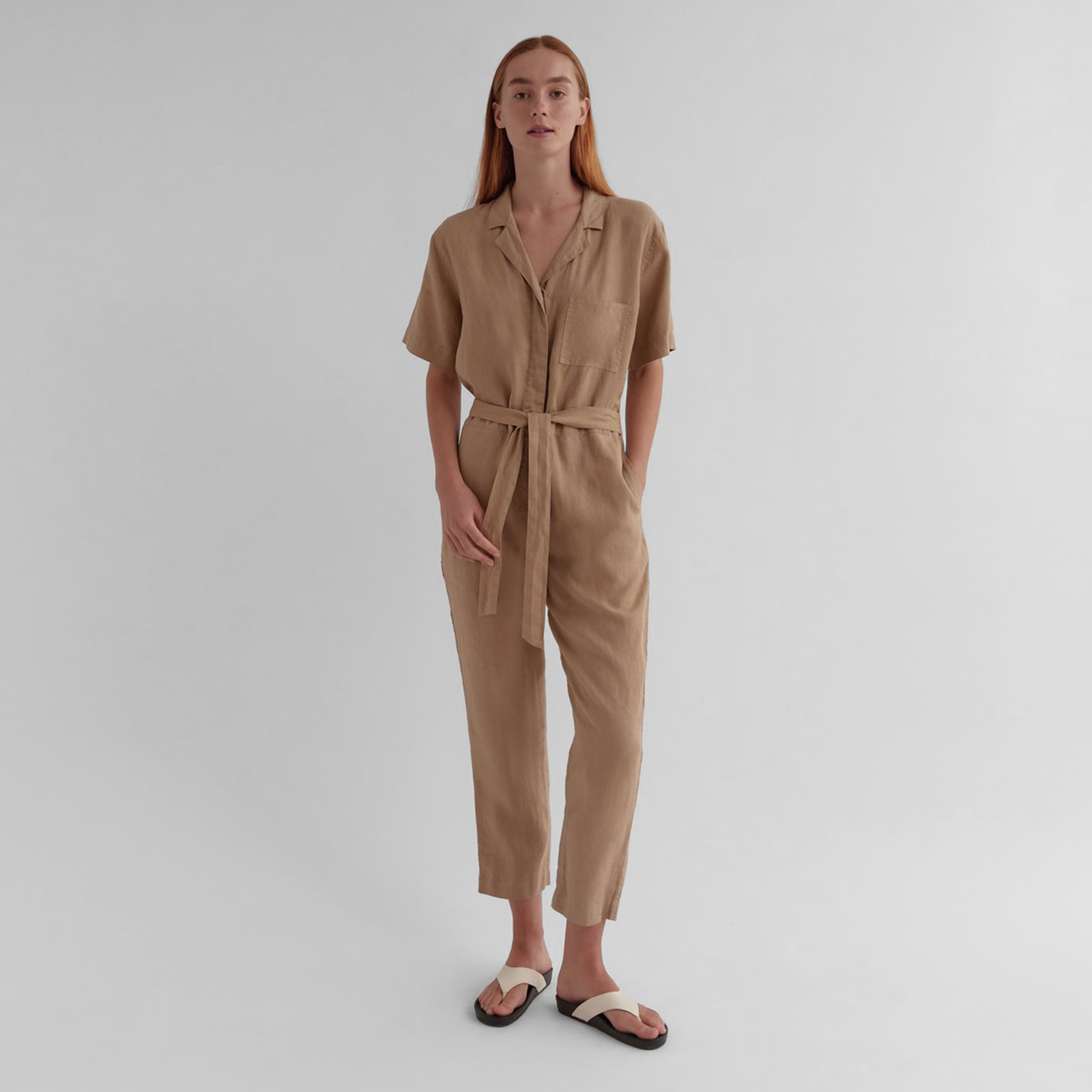 Assembly Label Blair Linen Jumpsuit | Softer Volumes